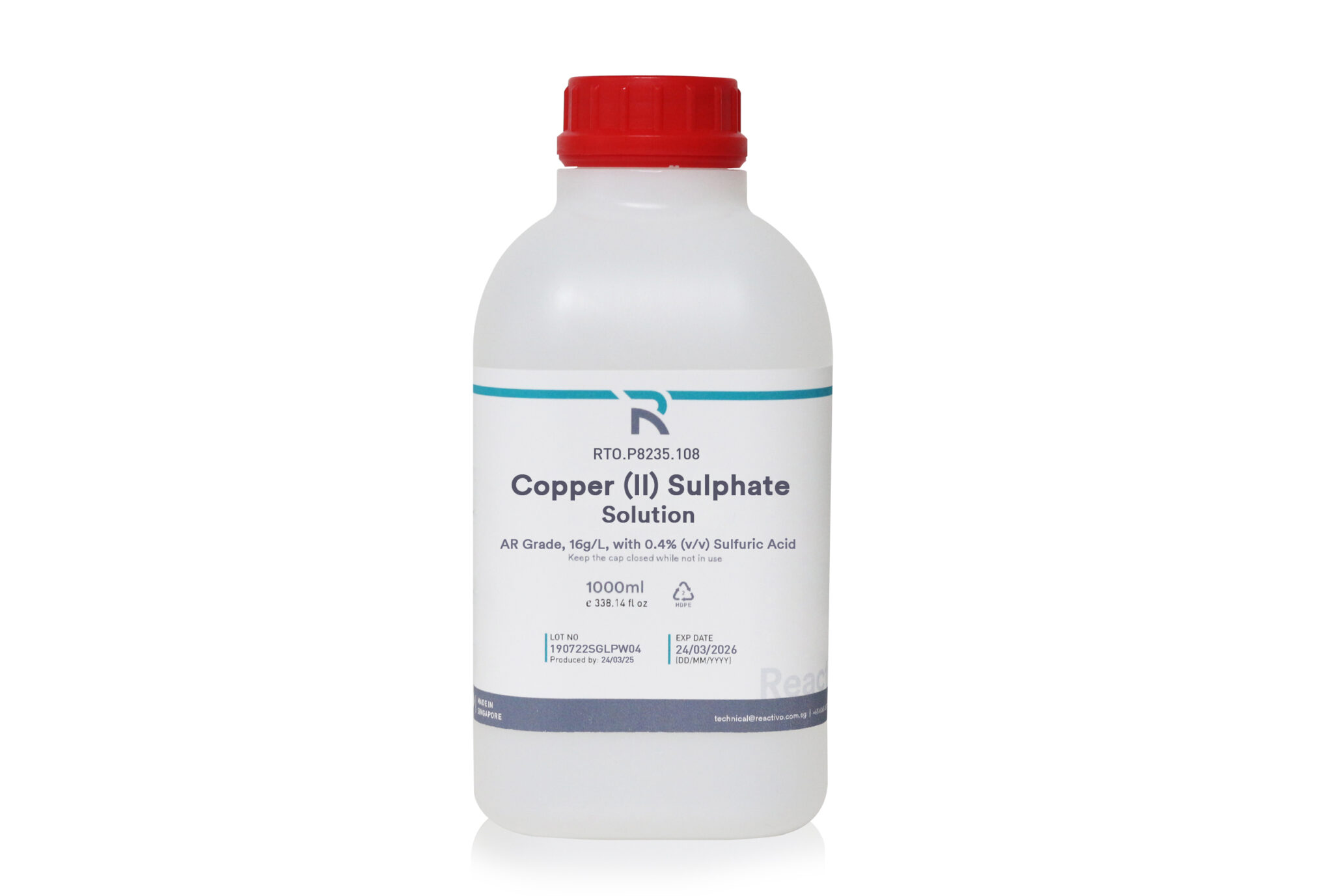 Copper (II) Sulphate Solution - Reactivo